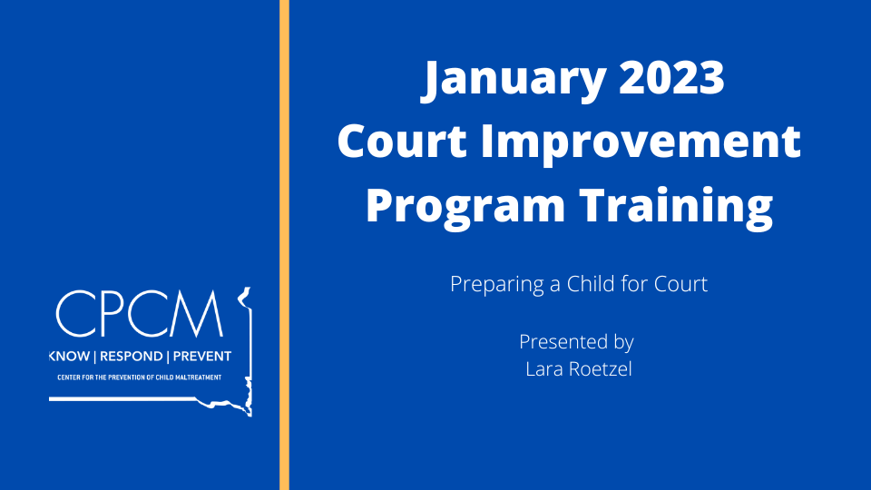 Preparing a Child Witness for Court - CPCM